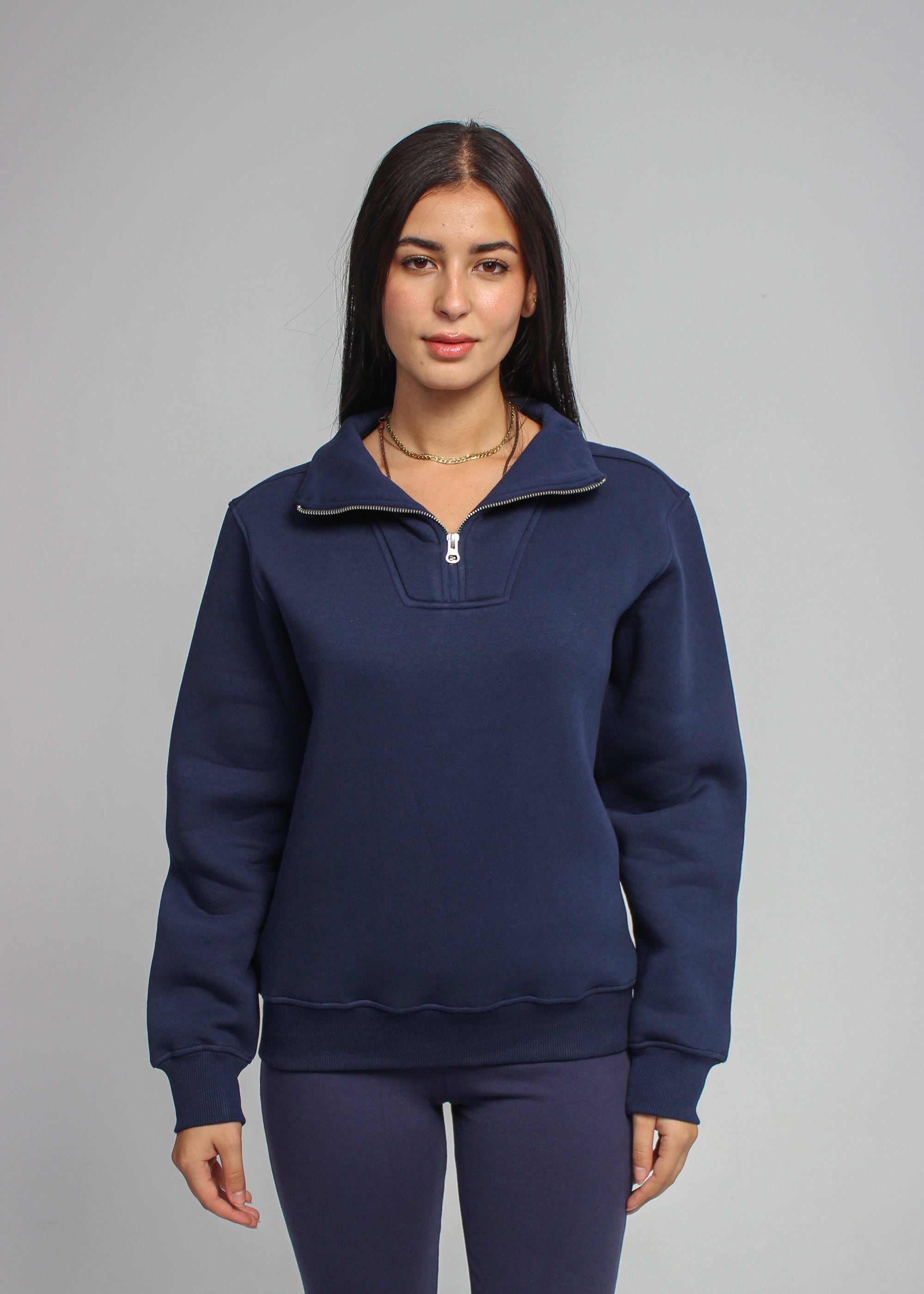 Quarter Zip Brushed Milton™ – The Basic Look