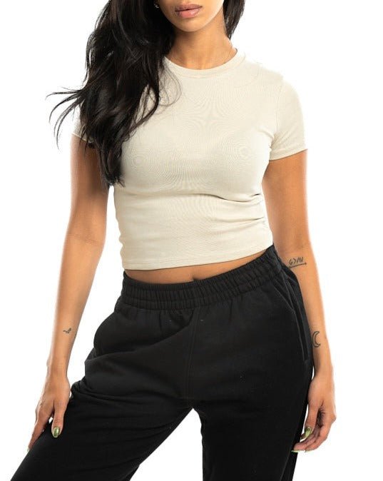 Ribbed Fitted Half Sleeve Top for Women | Stylish & Comfortable Fit ...